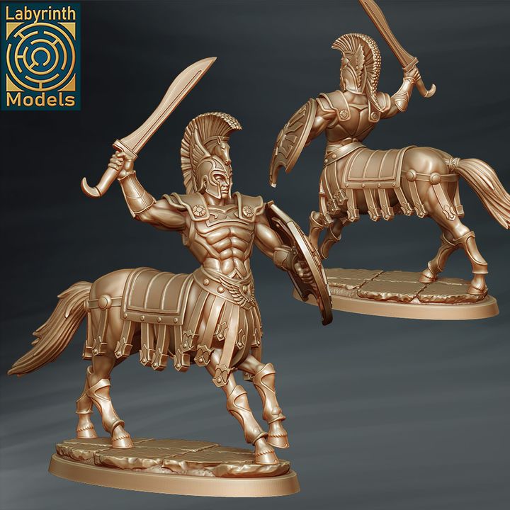 3D Printable Armored Centaurs - 32mm scale by Labyrinth Models